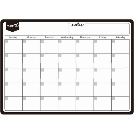 Planificateur mensuel mural Lingettes Tableau blanc Calendrier Planning ...