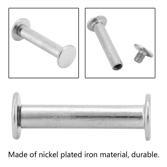 Rivet À Pression Rivet À Vis En Fer Nickelé, 20 Pièces, M5-22 ...