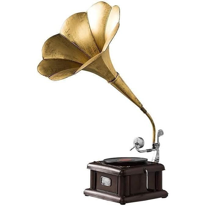 DRSM Tourne-disques rétro, Platine Vinyle en Bois entraînée par ...