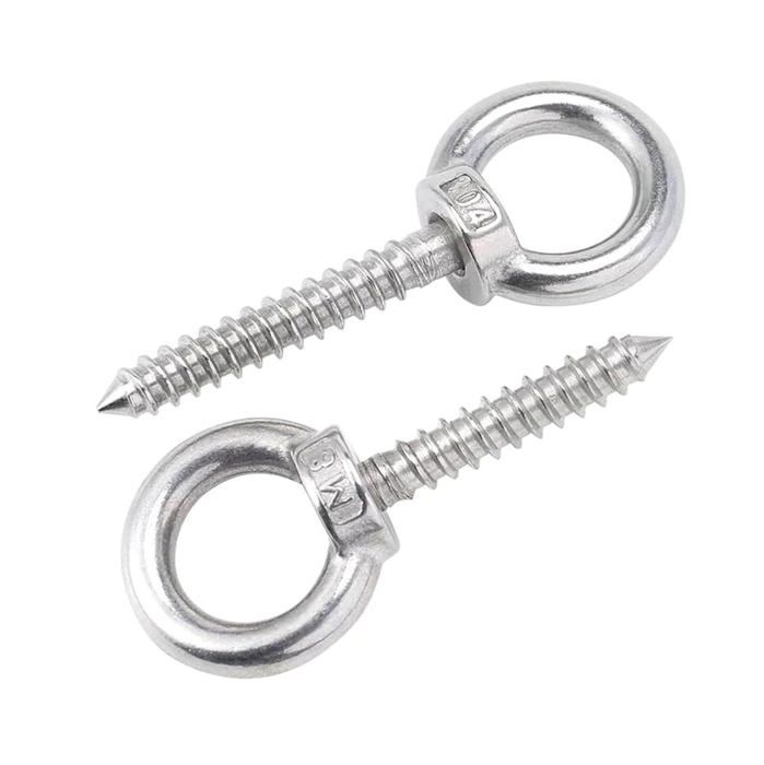 5 Pices M4 - M12 304 Acier Inoxydable Oeil De Levage Vis Anneau Boulon ...