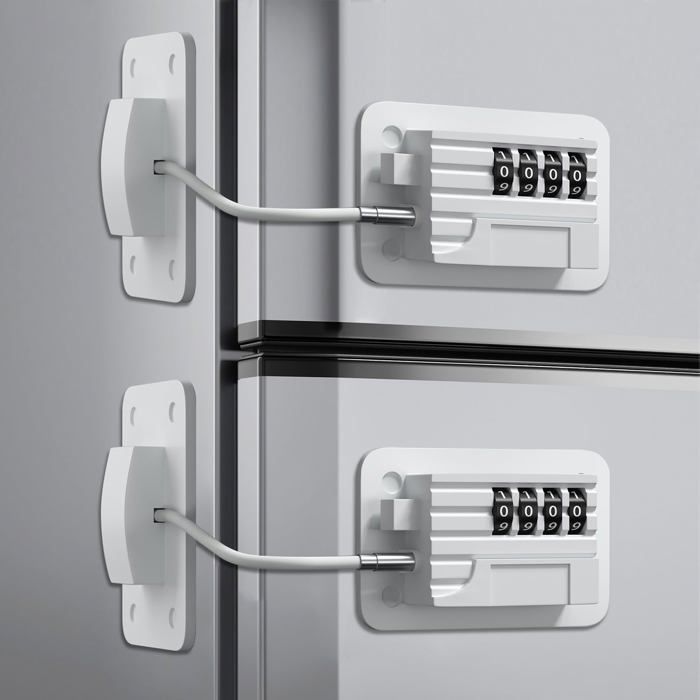 Lot de 2 serrures de sécurité pour enfants avec combinaison, limiteur d'ouverture de fenêtre ...