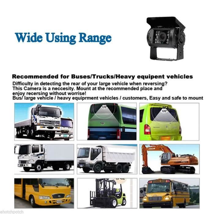 12 V-24 V 4pin Bus Camion Remorque Heavy Duty 18 LED IR étanche Vision ...