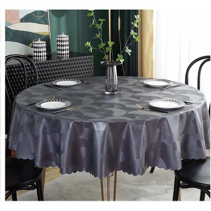 Nappe Ronde En Cuir, Anti Tache Nappe Pour Table Ronde, Similicuir ...