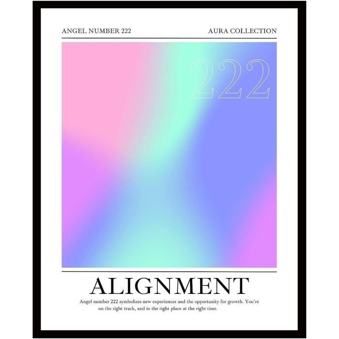 Posters Aura Pour Chambre - Poster Esthétique - Numéro D'Ange - Poster ...