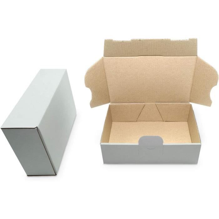 Ibrief MB-1 Lot de 100 cartons d'expédition Pliables Blanc 160 x 110 x ...