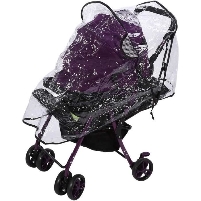 Protection de poussette pour bébé, housse de pluie transparente pour ...