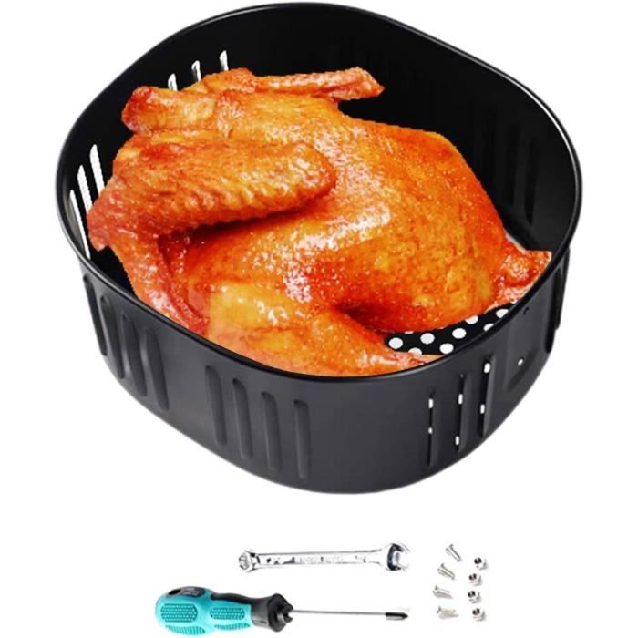 Panier pour friteuse à air, Panier en Fonte réutilisable pour friteuse ...