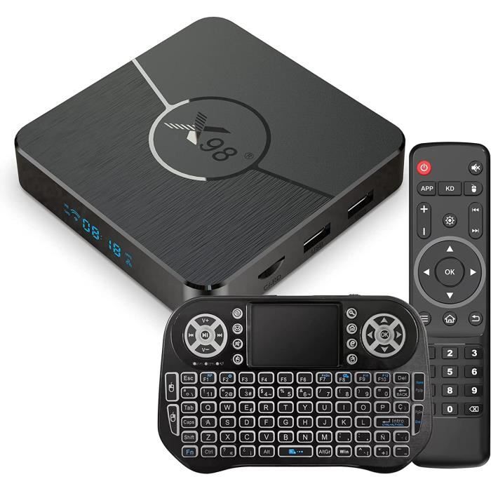 Android TV Box 10.0 4 Go 32 Go Décodeur Smart TV Box H616 USB 2.0 1080P ...