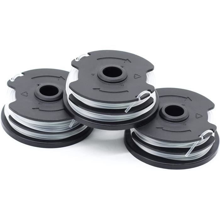 Lot de 3 bobines de fil de rechange pour débroussailleuse sans fil LIDL Parkside PRTA 20-Li A1 ...