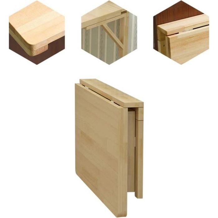 Table Murale Rabattable, Table Pliante Fixée Au Mur, Table De Salle À ...