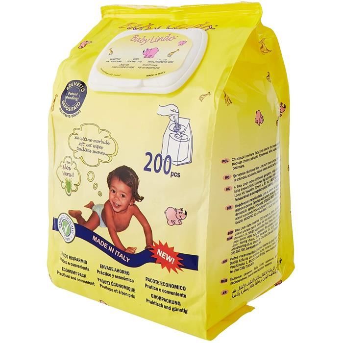 Baby Lindo Pop-Up Lingettes pour Enfants 200 Lingettes 25 g - Cdiscount ...