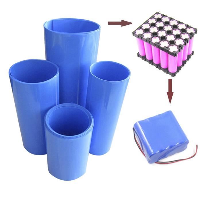Tube thermorétractable - PVC - Manchon de câble bleu - 210mm - Pour ...