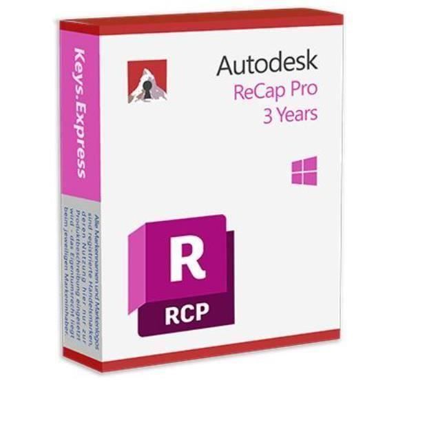Autodesk ReCap Pro 2024 3 Year (3 AN) Windows Software License Key (Clé ...