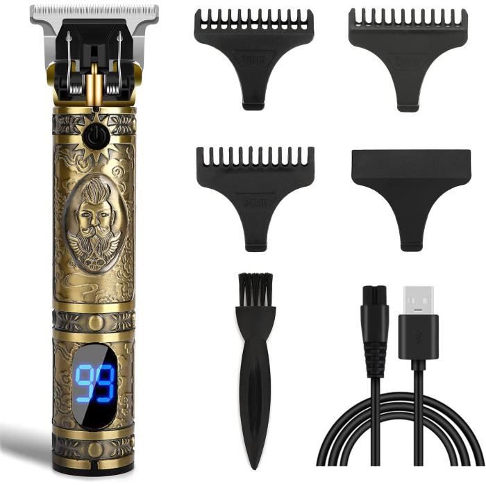 Tondeuse Cheveux Hommes professionnelle, Tondeuse Barbe Sans Fil Rasoir Electriques Hommes ...