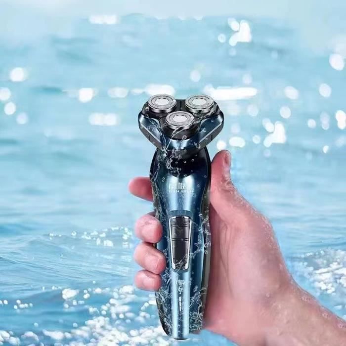 Rasoir électrique - DAMILY - Rasoir rotatif rechargeable - 3D têtes ...