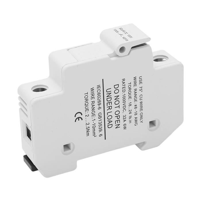 Duokon Disjoncteur CC 32A 1000V 6W DC Disjoncteur PV Disjoncteur 1 Pôle Air Disjoncteur Fusible ...