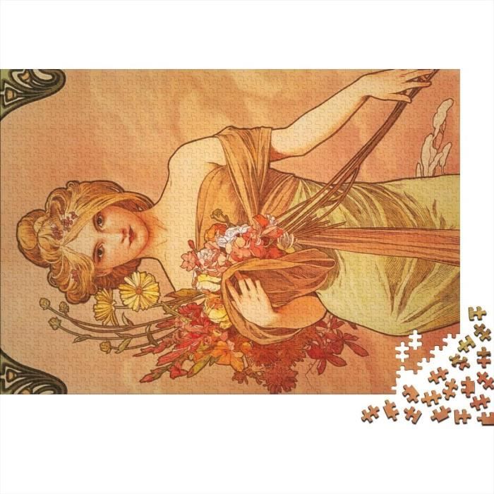 Alphonse Maria Mucha Puzzle Adulte 1000 Pièces Puzzles Adolescents ...