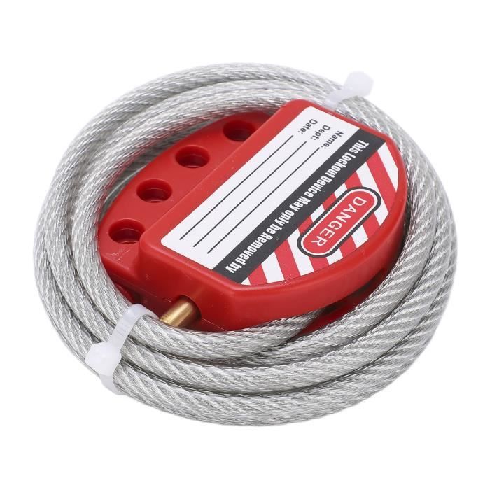 EJ.life Câble de verrouillage d'étiquetage de verrouillage Serrure de ...