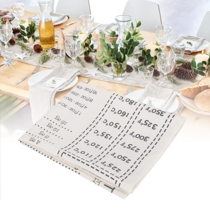 Napperon à Motif de Lettres Anglaises, Tapis de Table en Coton, Nappe ...