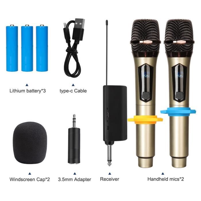 Microphone sans fil UHF pour touristes,déterminer le microphone de ...