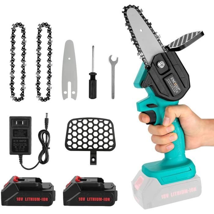 RUMOCOVO Mini tronçonneuse sans fil Scie à tronçonneuse manuelle ...