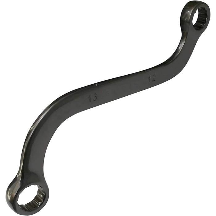 Clé Polygonale Contre-Coudée En S Demi-Lune 12-13Mm - C2111[J114 ...