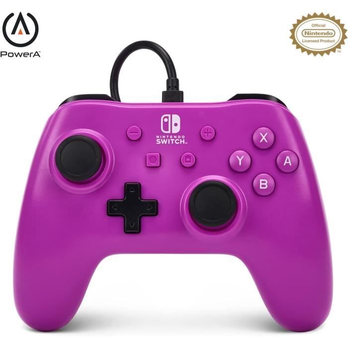 Manette Filaire Pour Nintendo Switch - Grape Purple[N969] - Cdiscount Informatique