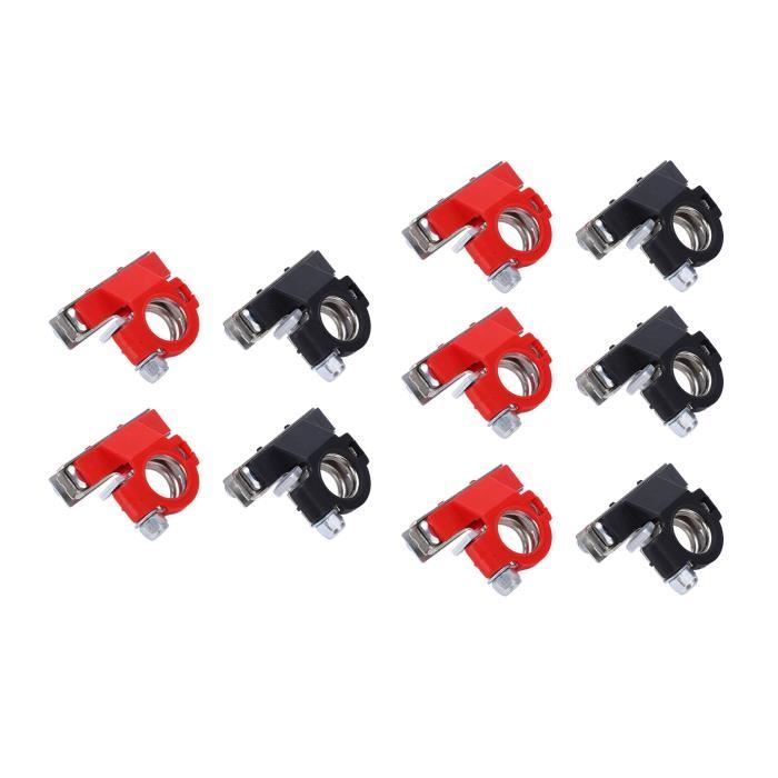 VBESTLIFE connecteur de borne de batterie 5 paires de bornes de batterie pinces en laiton ...