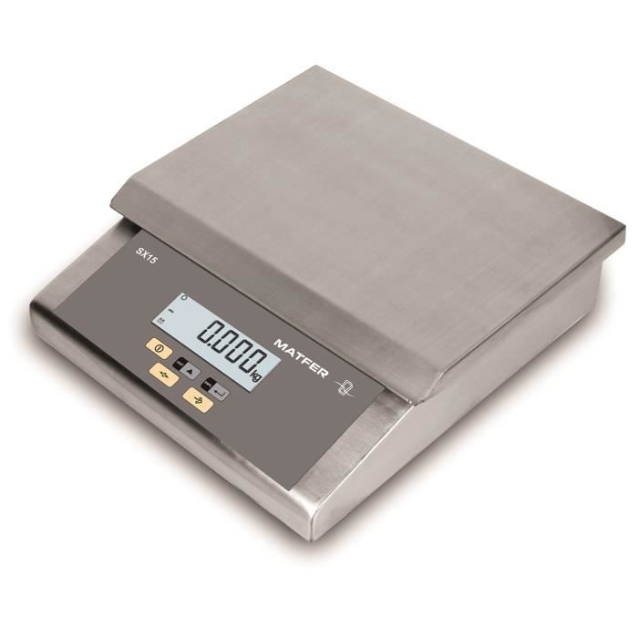 Balance SX15 compacte professionnelle tout inox - Cdiscount Maison