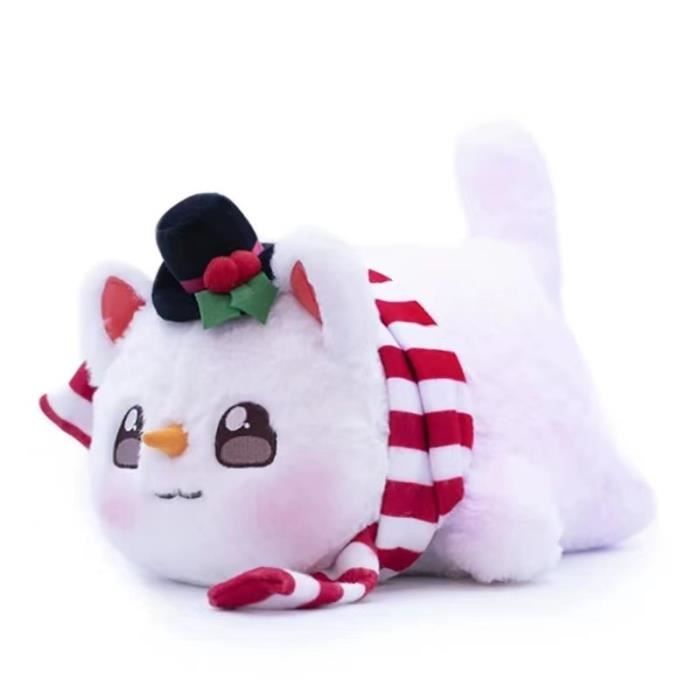 25cm Snowman Cat Bonhomme de neige Chat Animal en Phoque, Oreiller ...
