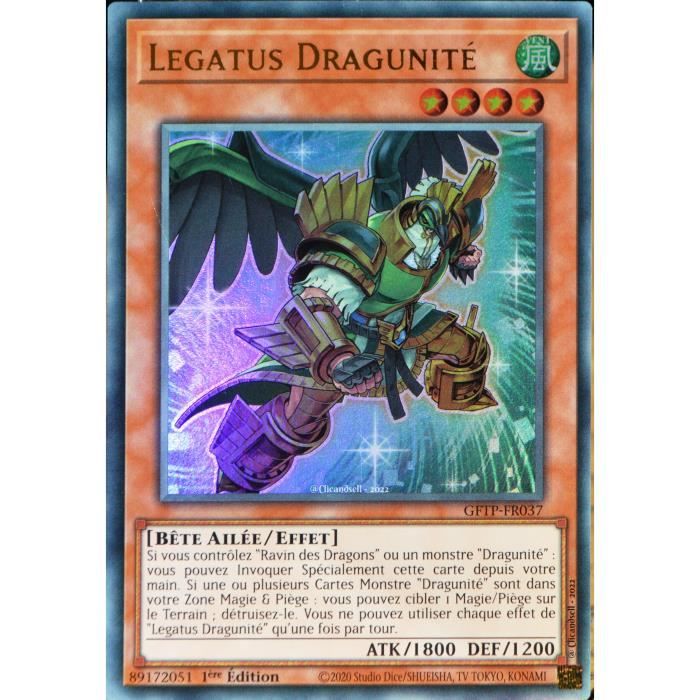 Carte YU-GI-OH GFTP-FR037 Legatus Dragunité Ultra Rare NEUF FR - Cdiscount Jeux - Jouets