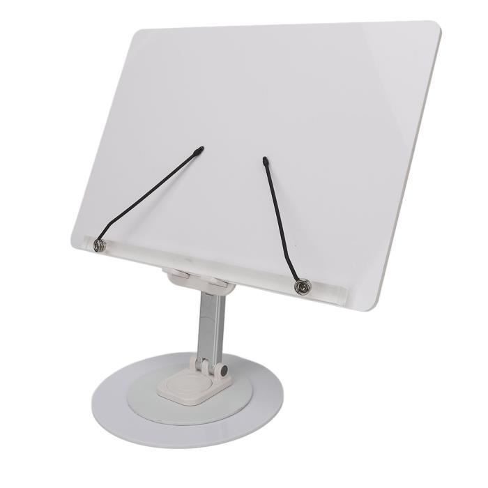Zerodis Support de livre réglable Support de Livre en Acrylique pour la ...