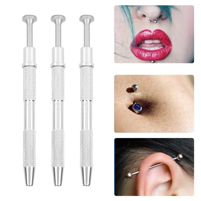 Pince À Boule De Perçage 3Pcs Piercing Ball Grabber Alliage ...