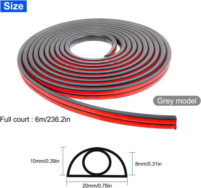 Passage de Cable au Sol 6M, Cache Cable Sol Auto-Adhésif 20x10mm, Passe ...