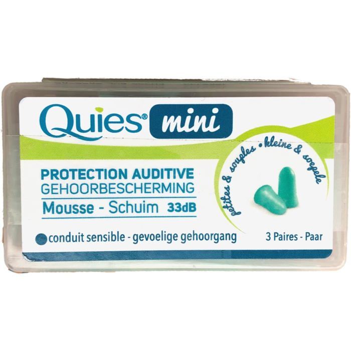 Protection auditive mini mousse - ZUUKO - 3 paires - Anti bruit ...