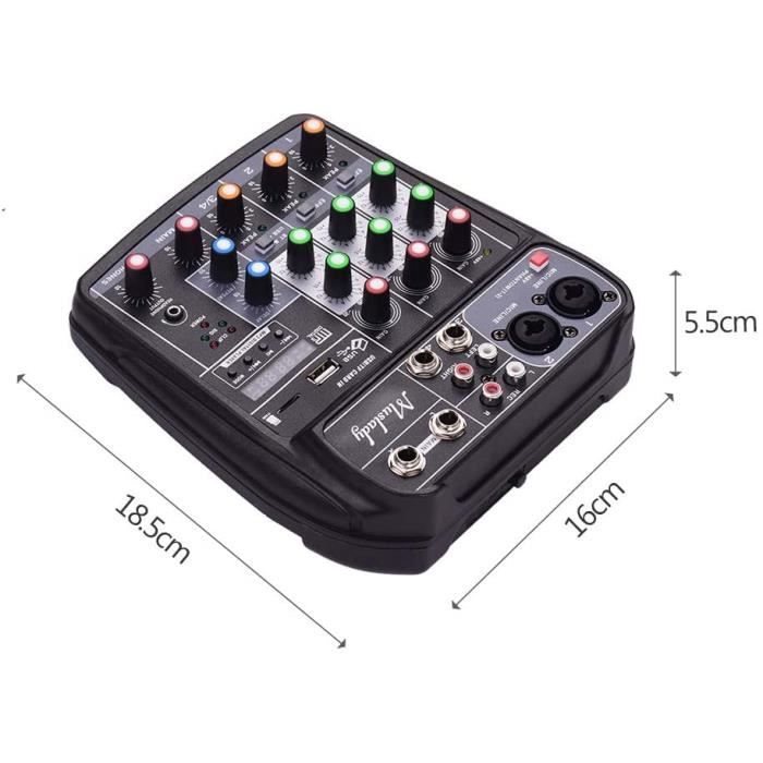 Table De Dj Table De Mixage Dj Mini Table De Mixage Audio 2 Canaux USB ...