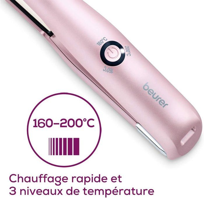 Lisseur de voyage HS 20 Fer à lisser rechargeable sans fil avec cable ...