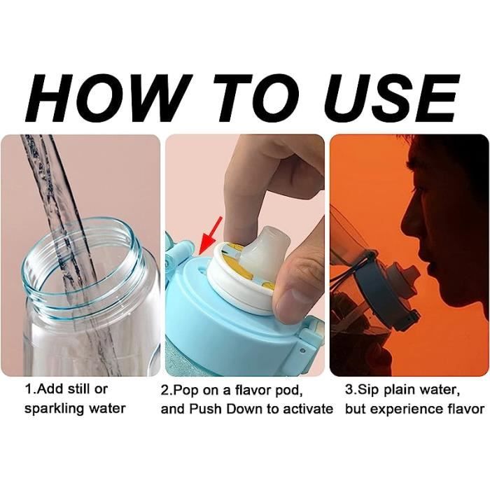 Bouteille d'eau - Pods - 650ML - 12 Capsules de saveur - Vert - Multisport - Cdiscount Sport