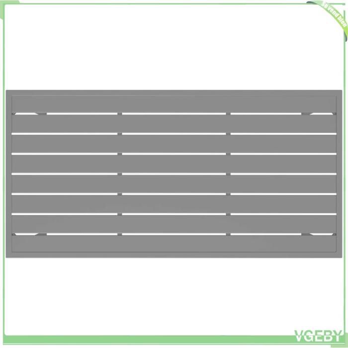 Table à manger de jardin - FAFEICY - 364600 - Acier anthracite ...
