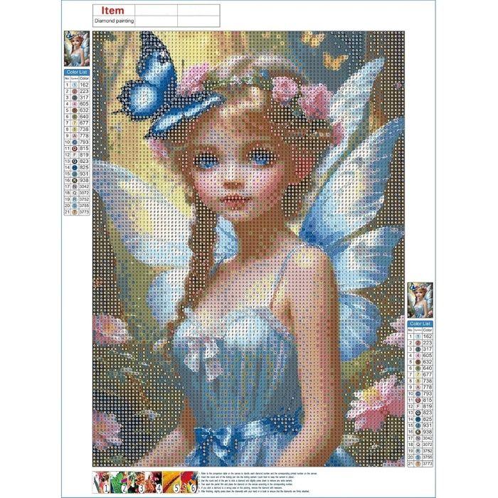 5D Fée Diamond Painting Kits, DIY Pays des Rêves Diamant Painting ...