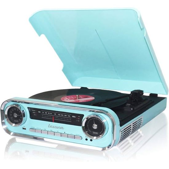 Lauson 01TT18 Bluetooth Vinyl Turntable Vintage Turntable Built-in ...