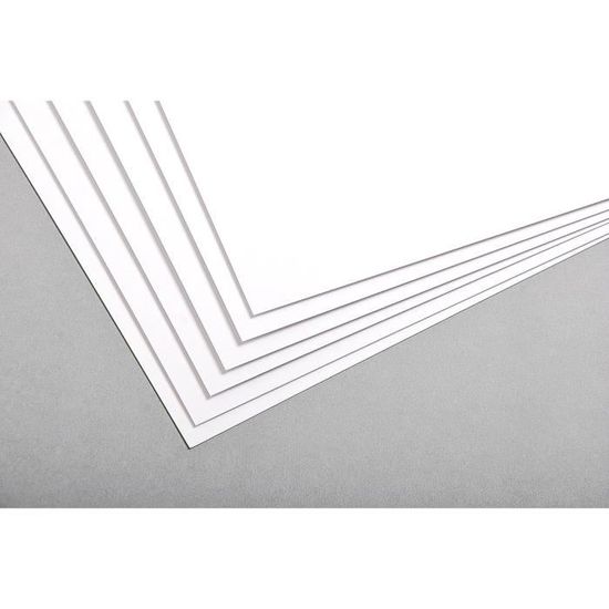 93320C Paquet Bristol - 25 Feuilles Papier Bristol Blanc Extra Lisse ...