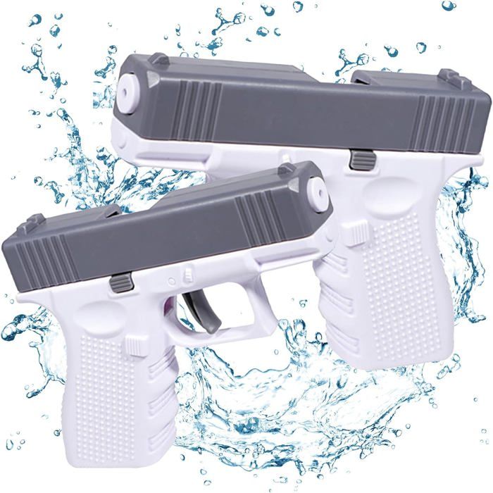 Petit Gris 2 Pièces Mini Pistolets à Eau,Petit Pistolet à Eau Pistolet ...