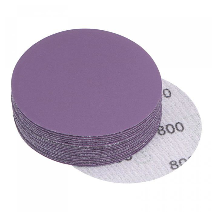 Lot de 20 disques de ponçage violets de 7,6 cm - Grain 800 - Crochet et ...