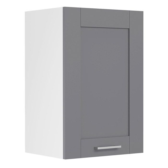 Colura meuble haut de cuisine 40 cm 1 porte gris anthracite, blanc ...