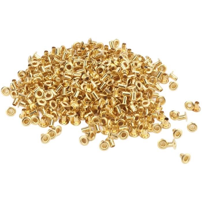 Rivets en Laiton, Rivets décoratifs de Surface Brillante Résistance à ...