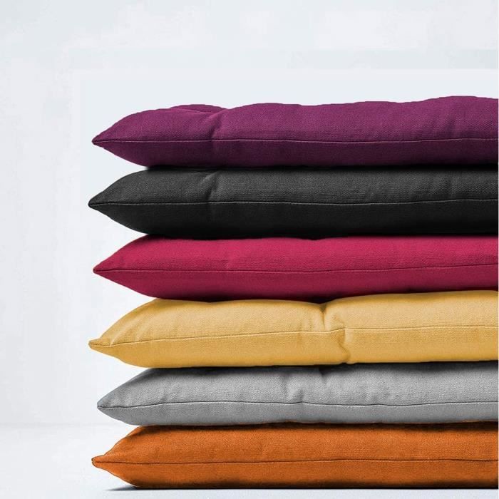 Coussin de banc rectangulaire 2 ou 3 places - 80-100-120 cm - Idéal ...