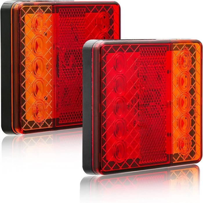 Led Ensemble Feux Arrière De Remorques12V,2PCS Feu Eclairage Remorque ...