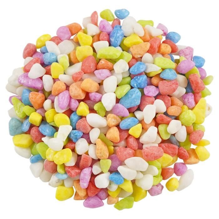 (5-8mm / Colour (100g))Galets de jardin naturels, fleur, bonsaï, petit ...