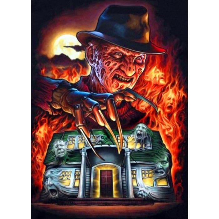 ZUIG-295 Diy 5D Horror Movie Freddie Diamond Painting Kit, Mosaic ...